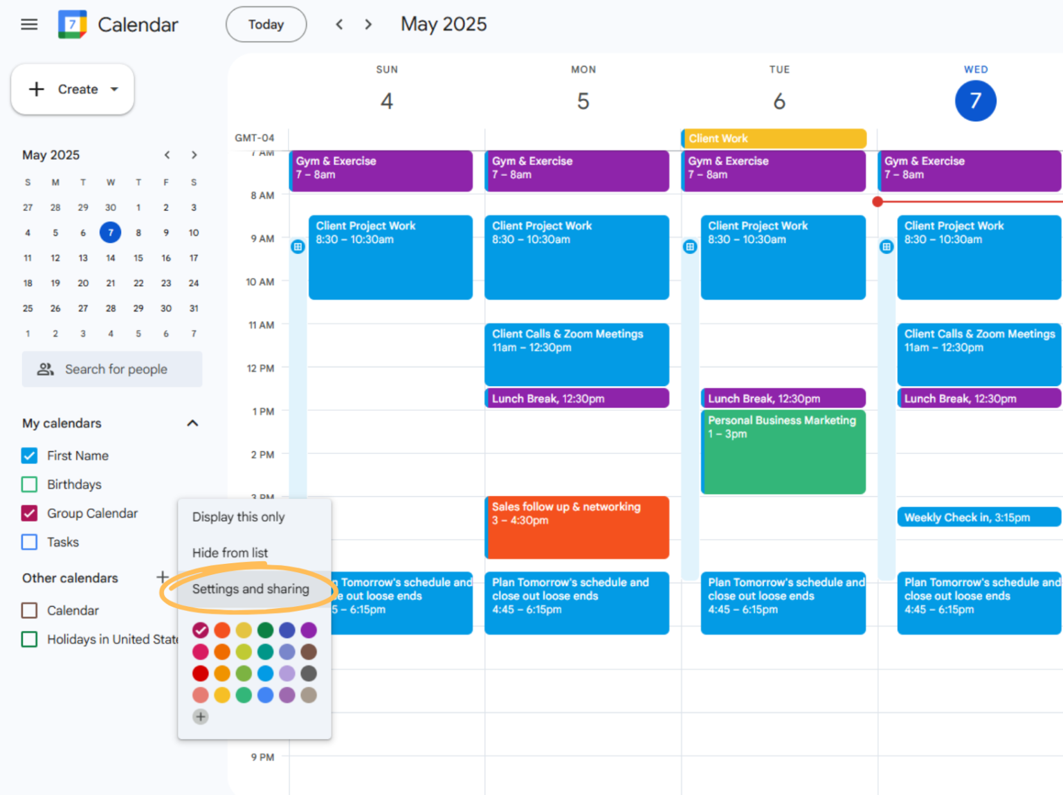 How to Create a Google Calendar for a Group | CalendarBridge